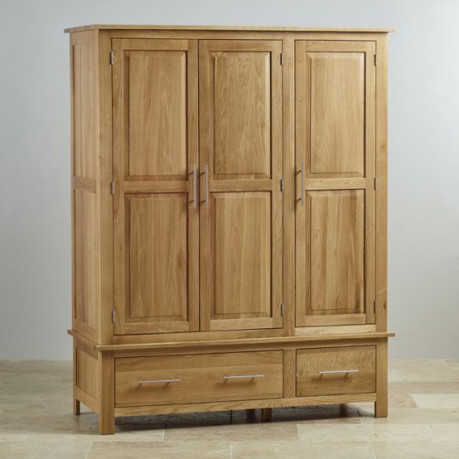 Oak Wardrobes | Solid Wood Wardrobes UK | Oak Furniture Land