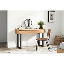 Maine Industrial Oak and Metal Dressing Table | Oak Furnitureland