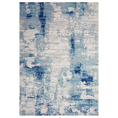 Clouds Abstract Print Neutral Rug | Oak Furnitureland