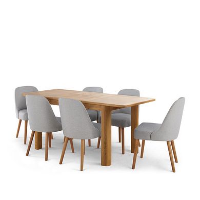 Oak Extendable Dining Table and Chairs | Oak Furnitureland
