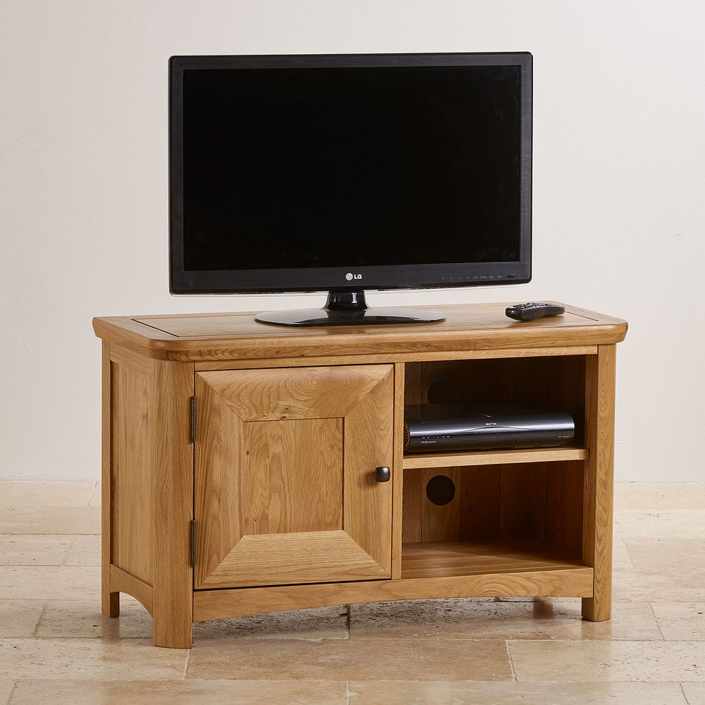 Small Wood TV Stand | Wiltshire | Solid Oak | Oak Furnitureland